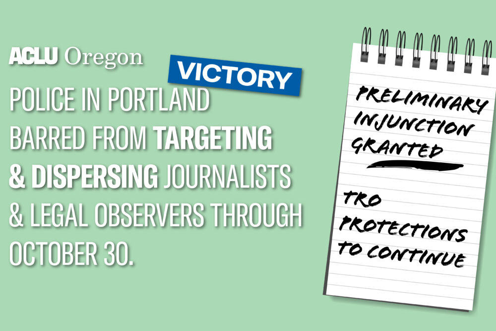 Judge Grants Preliminary Injunction in ACLU Case to Protect Journalists ...