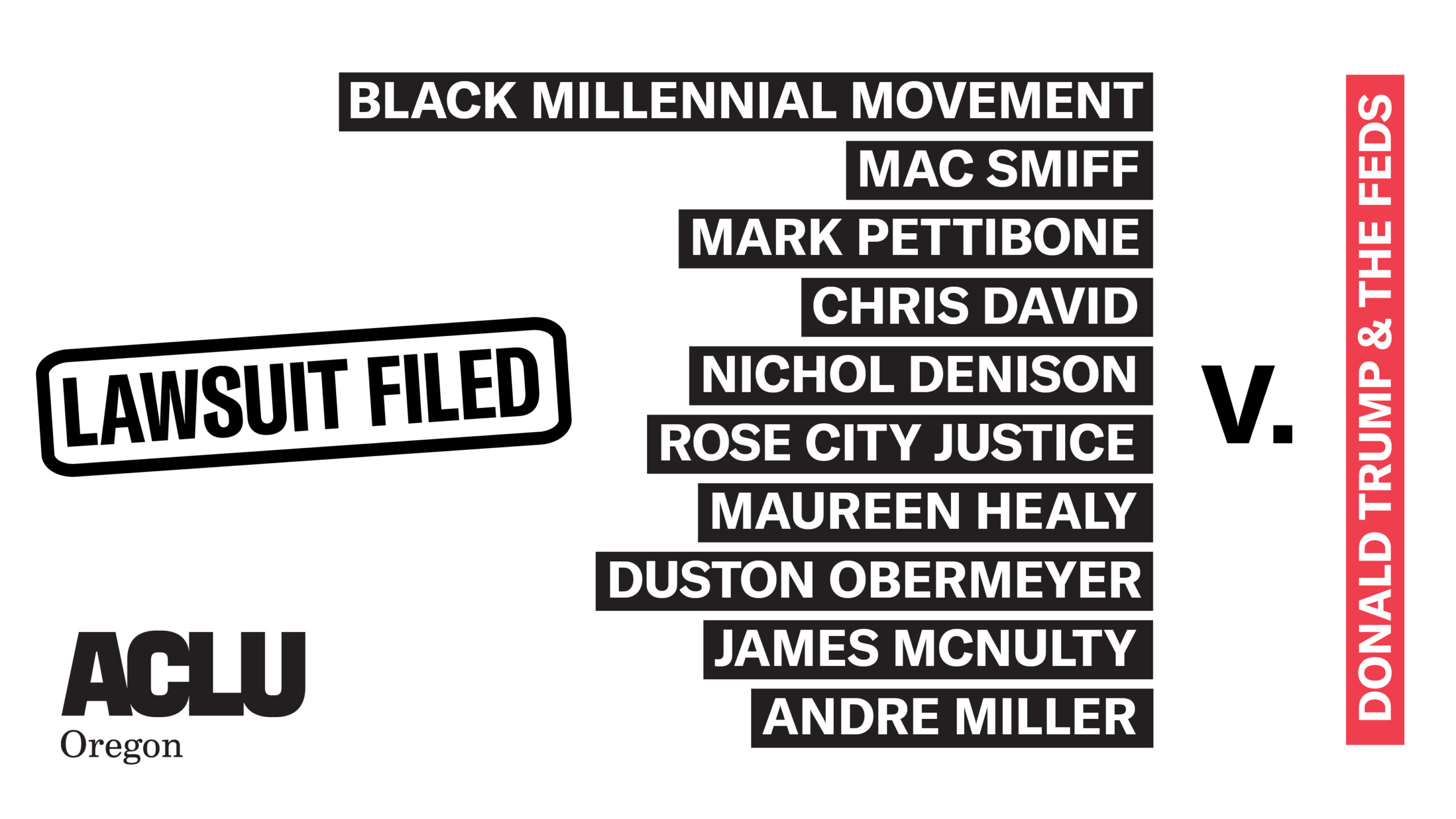 Portland Veterans, Abducted Protester, Black Activists Sue Trump in ...